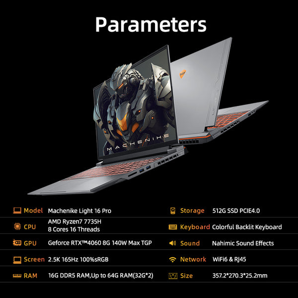 Machenike | Machenike L16 Pro AMD Ryzen 7000 Series (16”) Laptop
