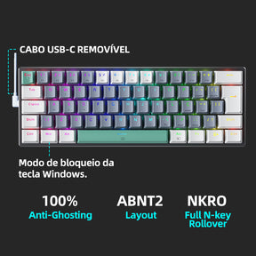 Machenike | K500-B61 Wired Mechanical Keyboard - ABNT2 Layout ...